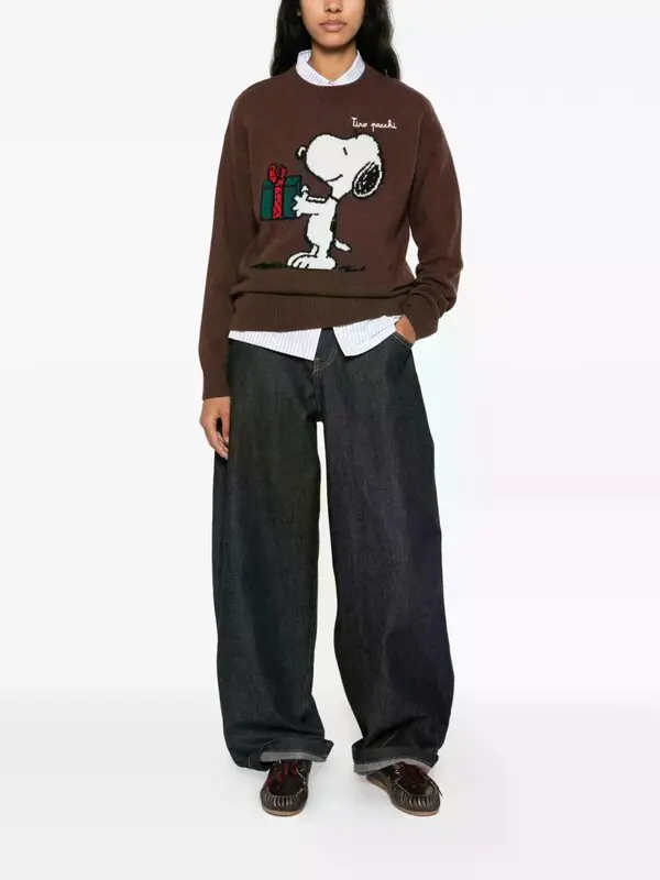 MC2 SAINT BARTH X Peanuts Snoopy-intarsia Knit Sweater