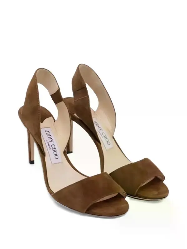 JIMMY CHOO Slingback Sandal Heels In Suede