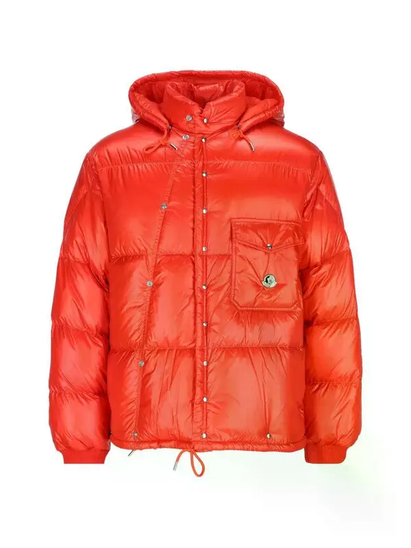Moncler Karakorum Hooded Short Down Jacket - Red