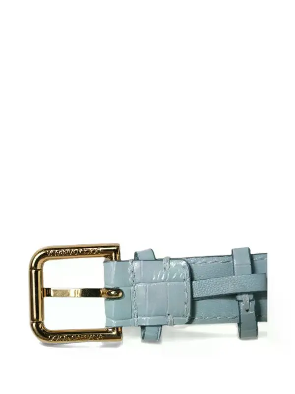 Dolce & Gabbana Crocodile-effect Buckle Bracelet