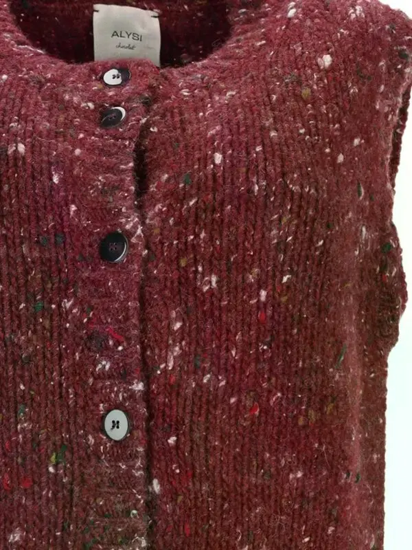 ALYSI Flecked Button-up Cardigan