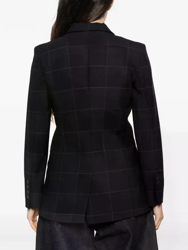 Marella Check-pattern Single-breasted Jacket