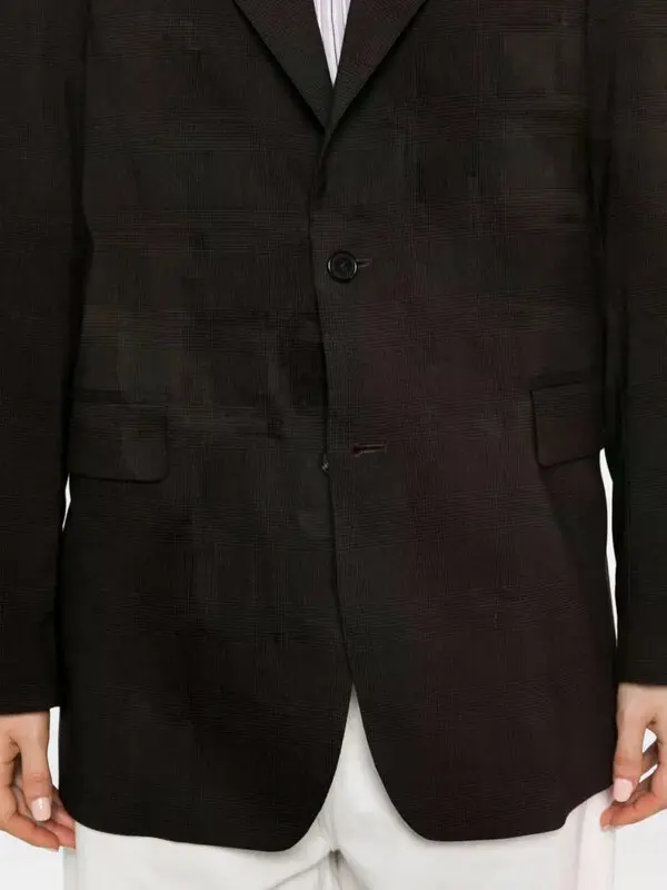 Barena Venezia Gala Check-pattern Single-breasted Blazer