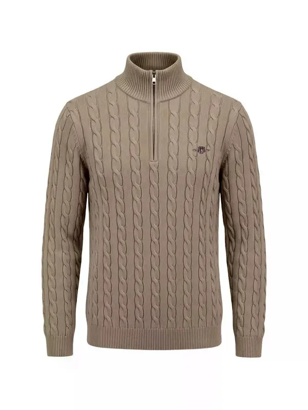 Gant Cable-knit Quarter-zip Sweater