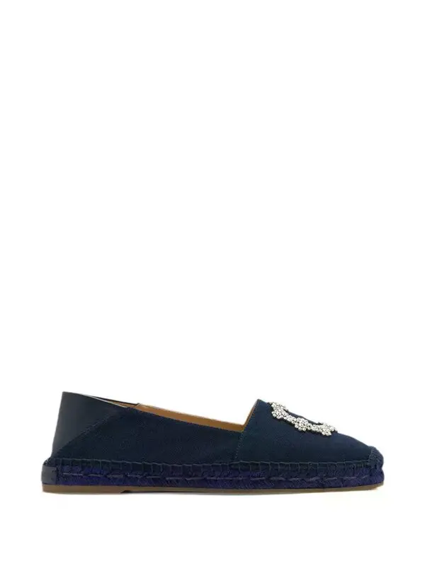 Manolo Blahnik Hangrilla Crystal-buckle Espadrilles