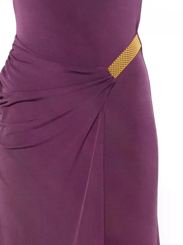 Herve Leger Teresa One-shoulder Maxi Gown