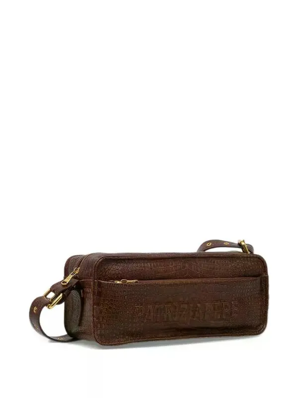 Patrizia Pepe Medium Perfection Leather Crossbody Bag - Brown