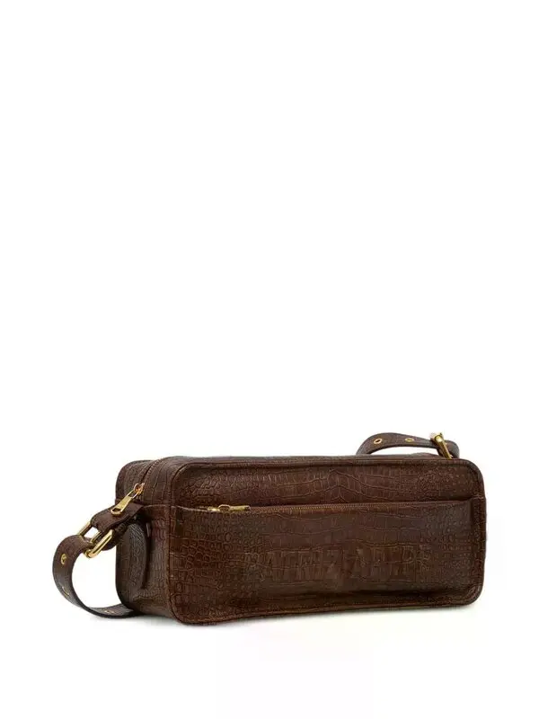 Patrizia Pepe Medium Perfection Leather Crossbody Bag - Brown