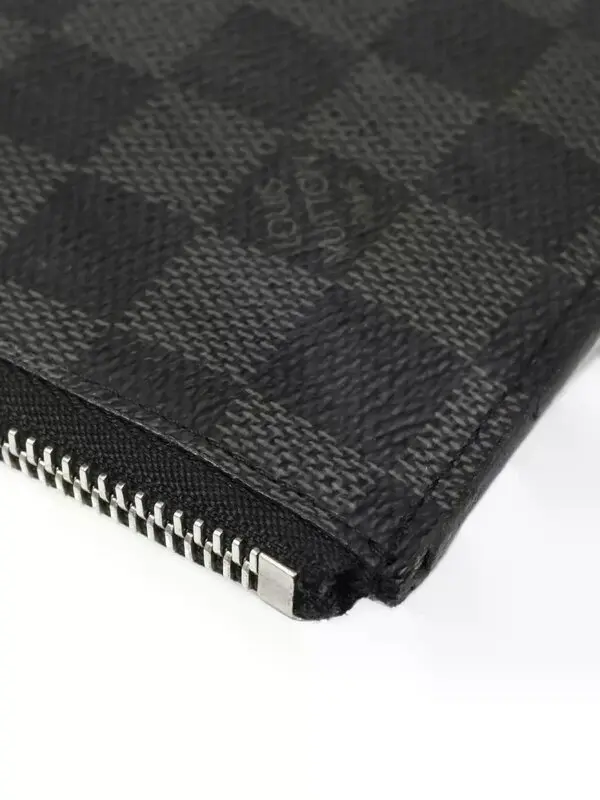 LOUIS VUITTON Pm Damier Graphite Pochette Jour Clutch Bag