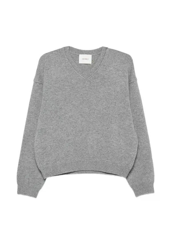 LISA YANG Cyrilla V-neck Dropped-shoulder Sweater