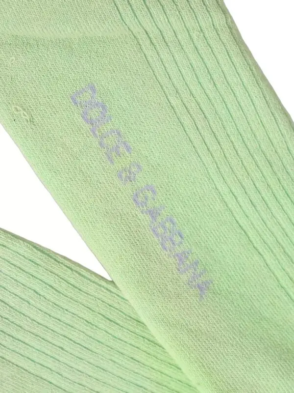 Dolce & Gabbana Light- Logo Over-calf Socks