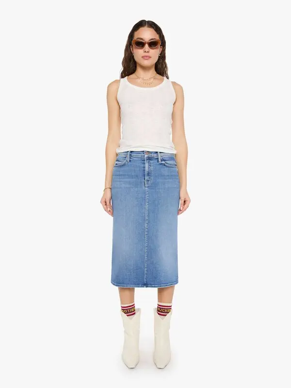 MOTHER The Swooner Straight A Midi Skirt Diggin' It