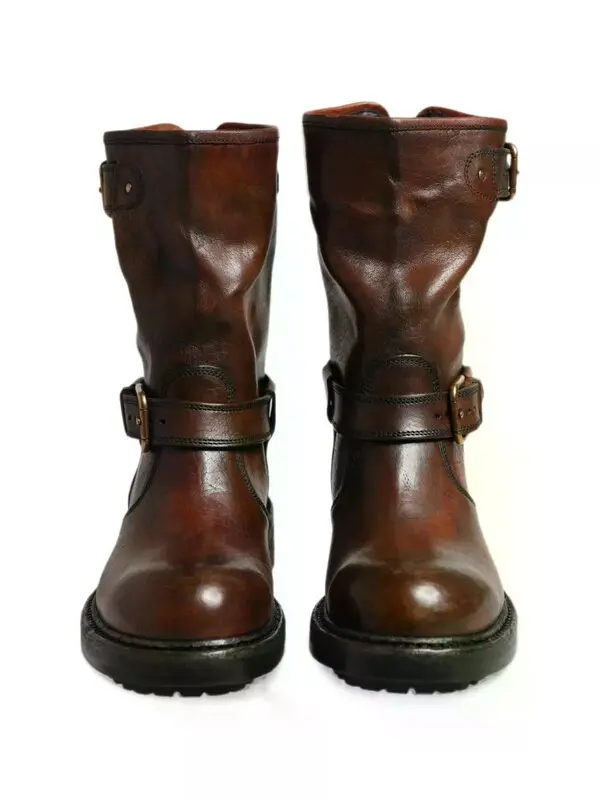 Dolce & Gabbana Leather Mid-calf Biker Boots