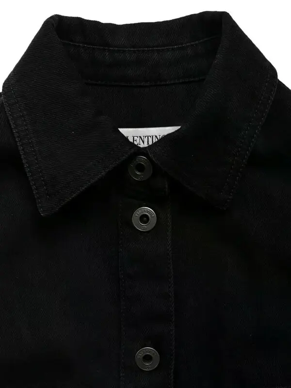 Valentino Garavani Vltn Star Print Denim Shirt