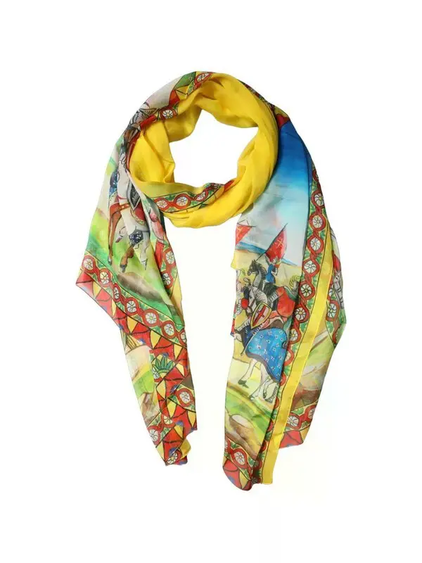 Dolce & Gabbana Carretto-print Silk Scarf
