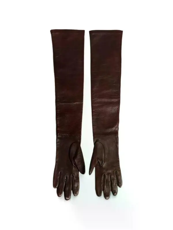 Dolce & Gabbana Elbow-length Leather Gloves