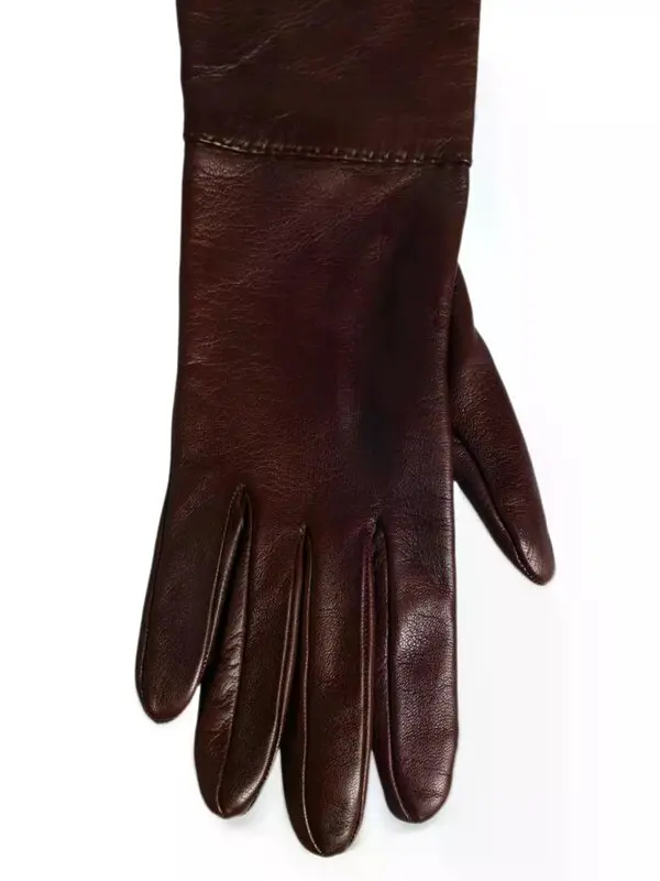 Dolce & Gabbana Elbow-length Leather Gloves