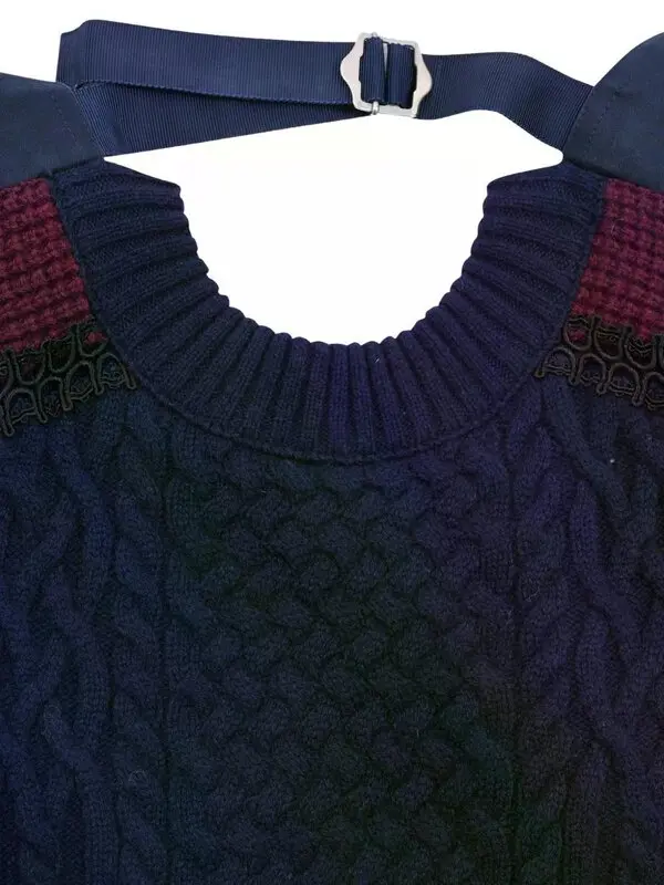 Sacai Cable-knit Layered Dress