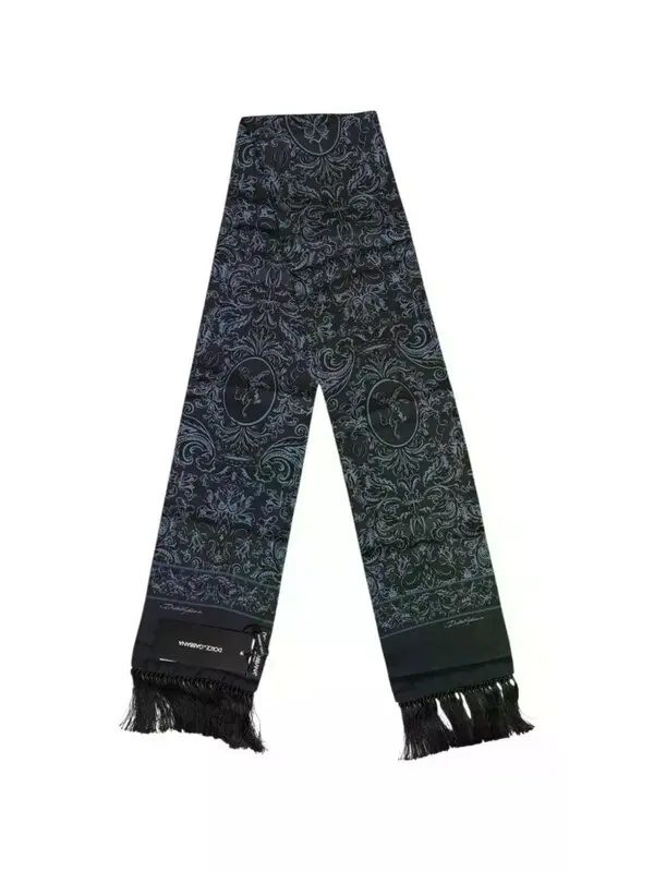 Dolce & Gabbana Paisley-print Fringed Scarf