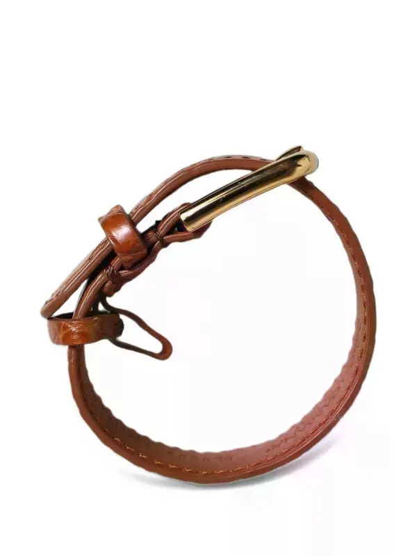 Dolce & Gabbana Crocodile-effect Buckled Bracelet