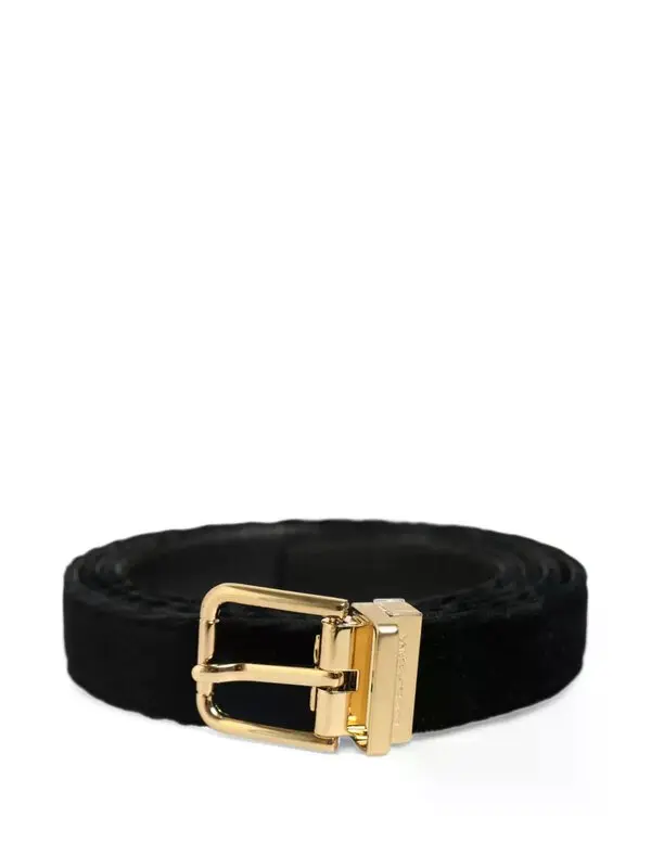 Dolce & Gabbana Velvet Buckle Belt