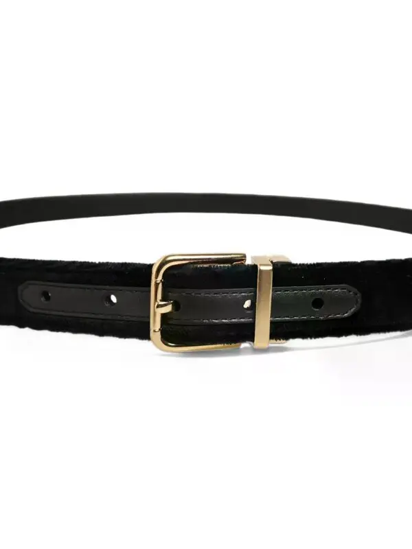Dolce & Gabbana Velvet Buckle Belt