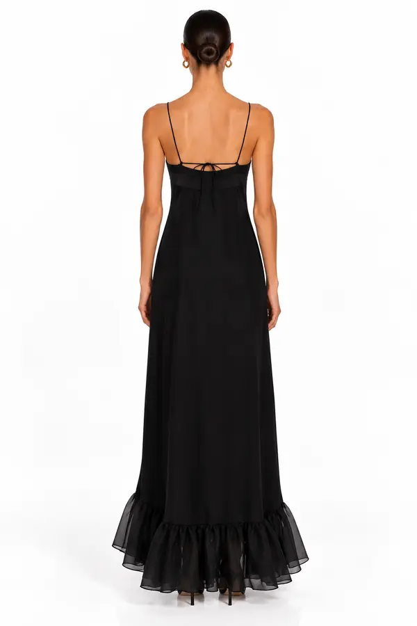 Azeeza Genevieve Organza Midi - Cobalt