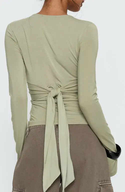 Princess Polly Madelon Long Sleeve Wrap Top
