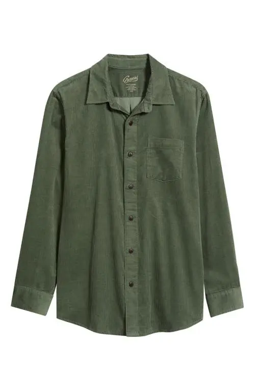 Grayers Saratoga Long Sleeve Cotton Corduroy Shirt - Agave