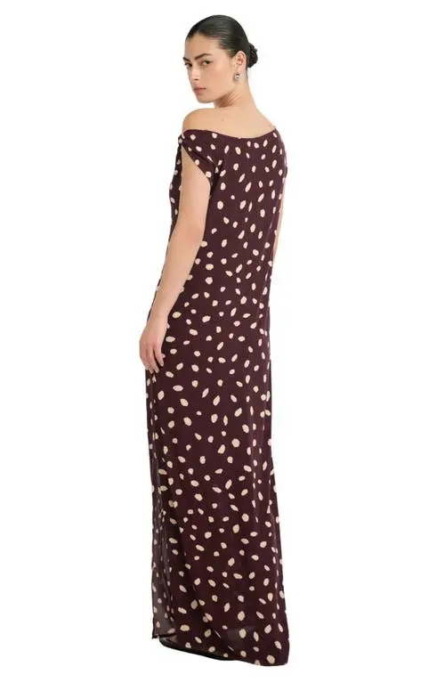 GOTTEX Resort Pebble One Shoulder Midi Dress Cover-up