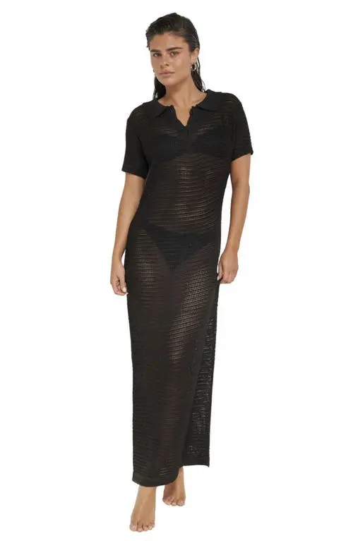 GOTTEX Davi Maxi Dress Cover-up - Black