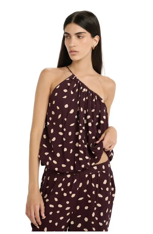 GOTTEX Resort One Shoulder Bubble Top Cover-up
