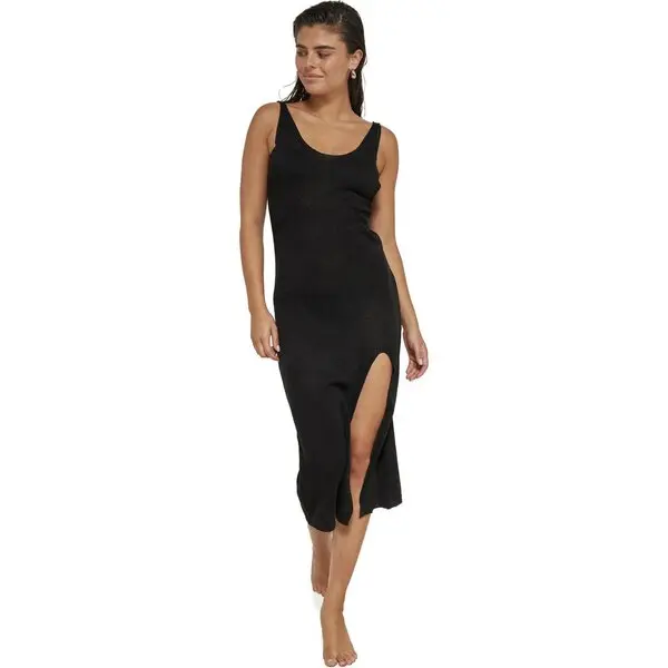 GOTTEX Naama Sleeveless Crochet Dress Cover-up - Black