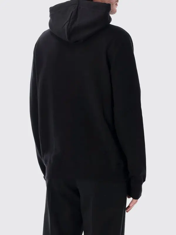 LANVIN Cotton Hoodie With Kangaroo Pocket And Logo