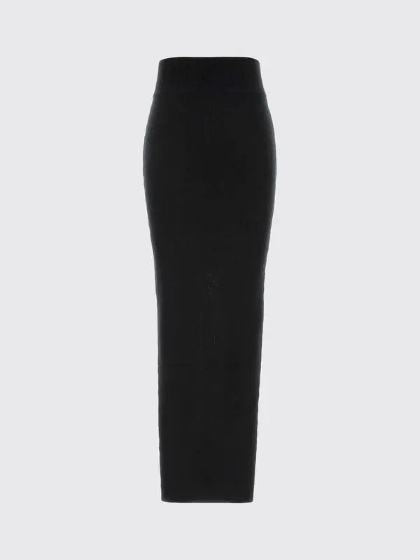 Rick Owens High-waisted Cashmere Blend Long Pencil Skirt - Black