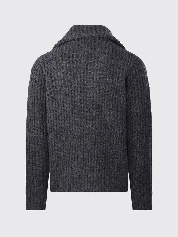 ROBERTO COLLINA High-neck Zip-up Wool-blend Cardigan