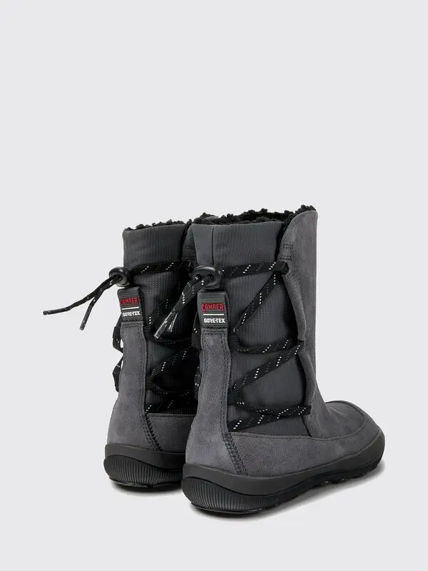 Camper Flat Ankle Boot - Grey