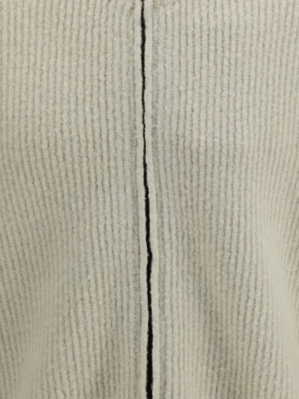 C.P. COMPANY Wool Blend Turtleneck Cardigan With Zip Closure