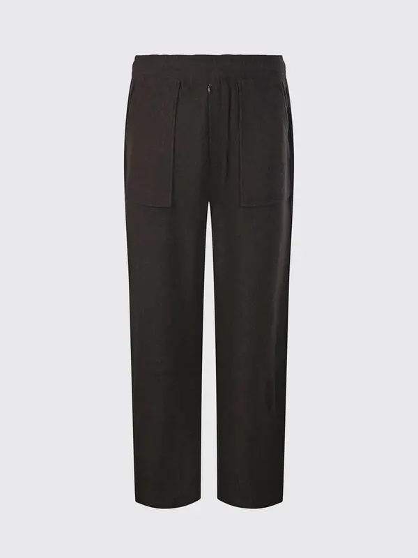 Maison Kitsuné Fleece Trousers With An Elasticated Drawstring Waist - Brown
