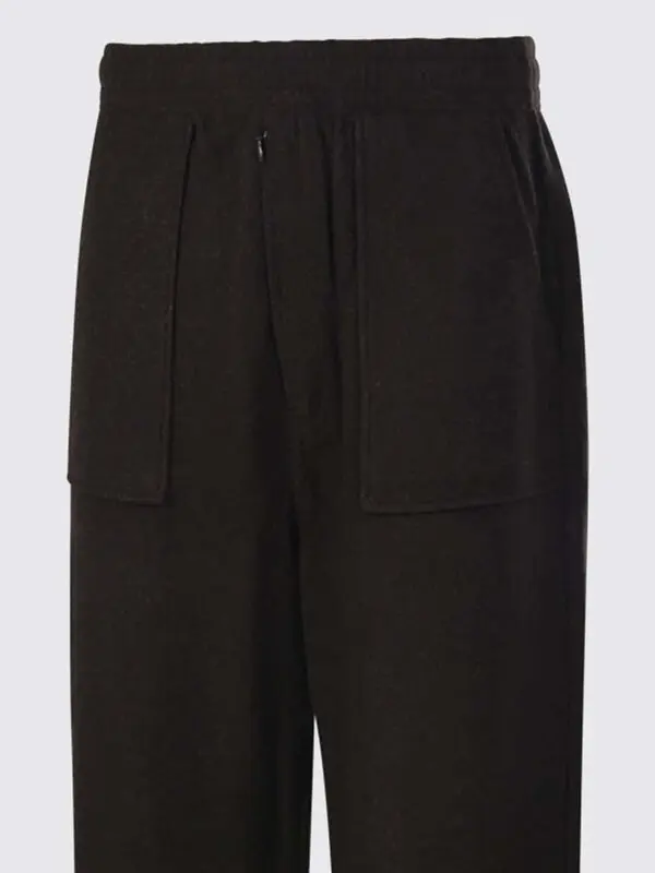 Maison Kitsuné Fleece Trousers With An Elasticated Drawstring Waist - Brown