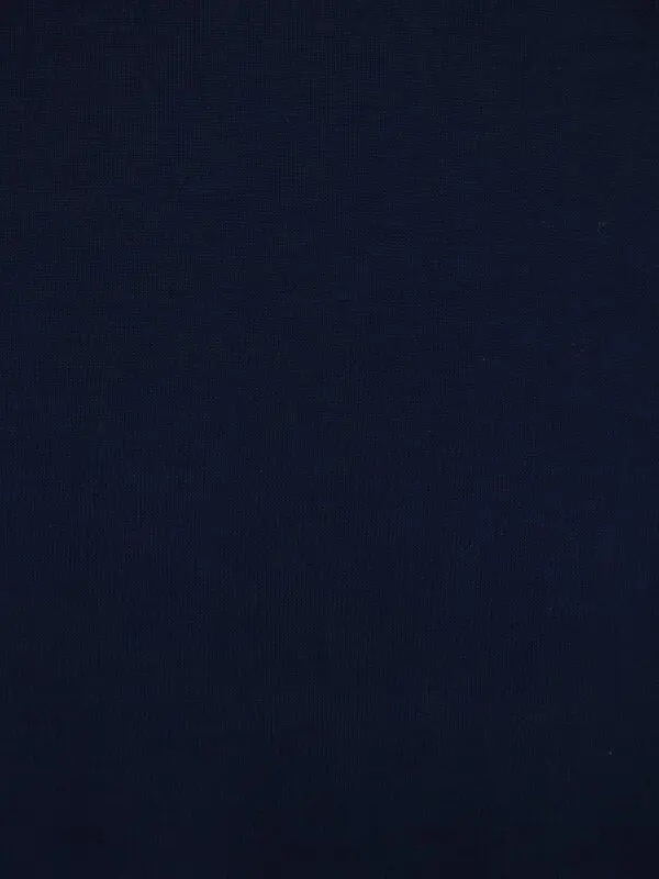 BRAMANI CASHMERE Crewneck Jumper In Pure Wool With Ribbed Collar And Cuffs - Blue
