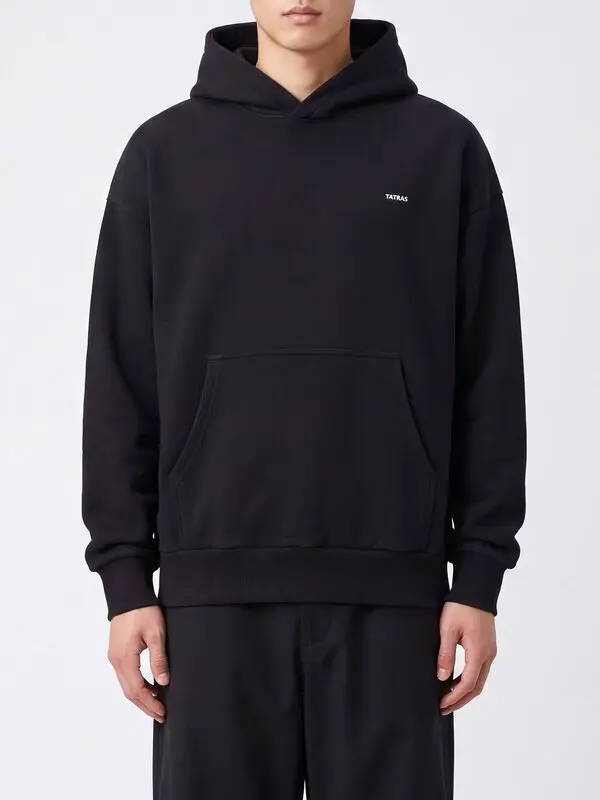TATRAS Hoodie In Cotton With A Kangaroo Pocket And Dropped Shoulders