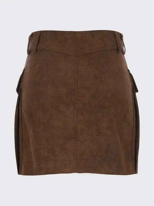 RAME High-waisted Suede Cargo Mini Skirt With Side Pockets