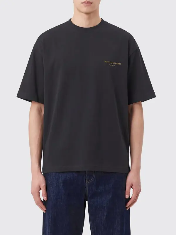 WOOYOUNGMI Relaxed Fit Cotton T-shirt With Graphic Print And Logo