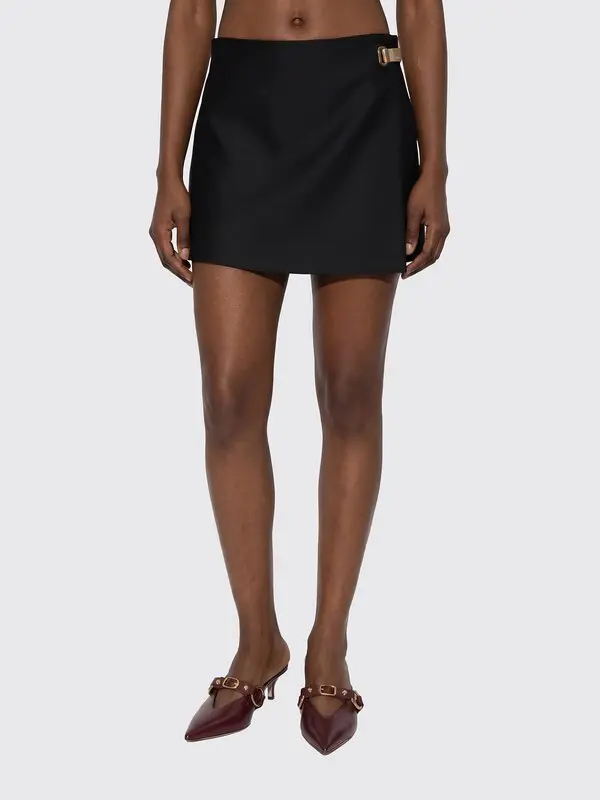 Balenciaga Mid-rise Wool And Silk-blend Wrap Shorts