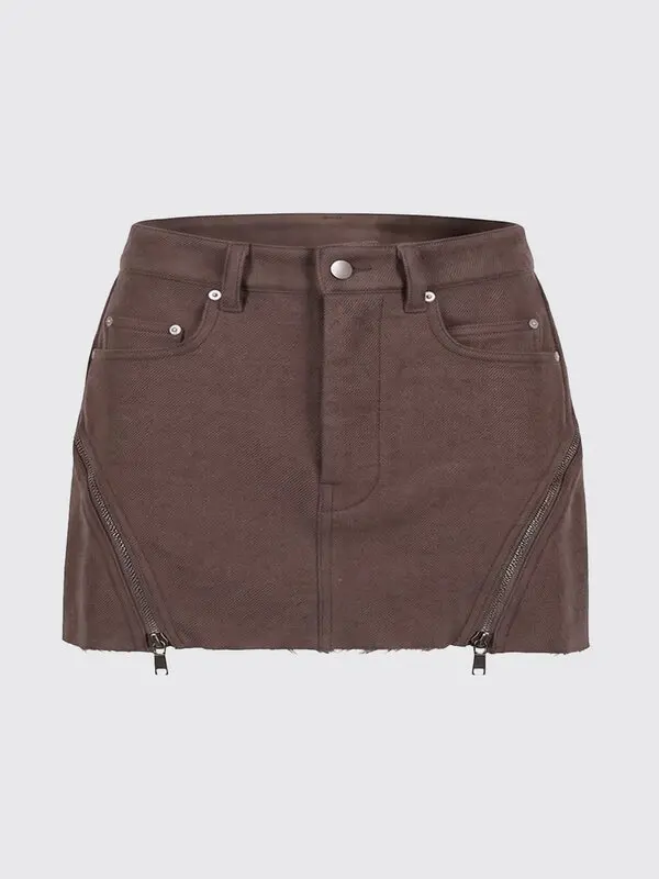 Rick Owens Wool Five-pocket Pencil Miniskirt