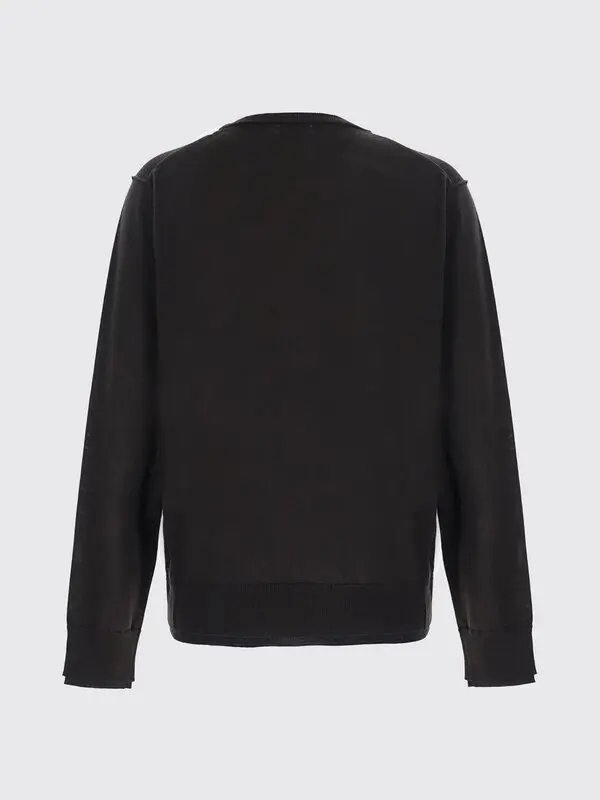 GRIFONI Pure Wool Crewneck Jumper With Long Sleeves And Ribbed Trims