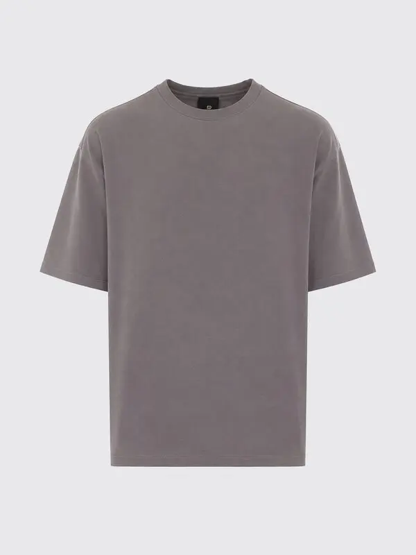 THOM KROM Relaxed Fit Cotton And Modal T-shirt With Dropped Shoulders - Grey 1