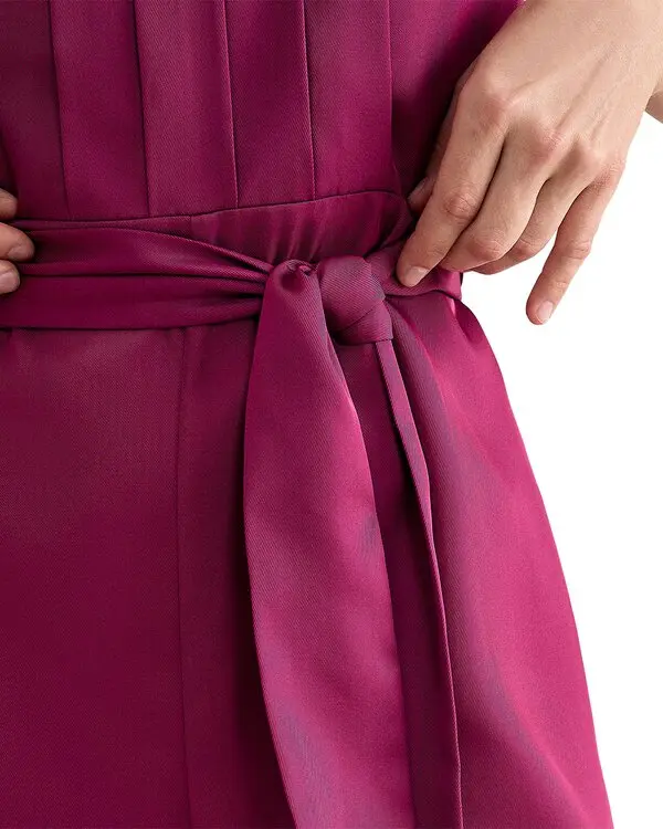 PHASE EIGHT Janine Satin Wide Leg Jumpsuit