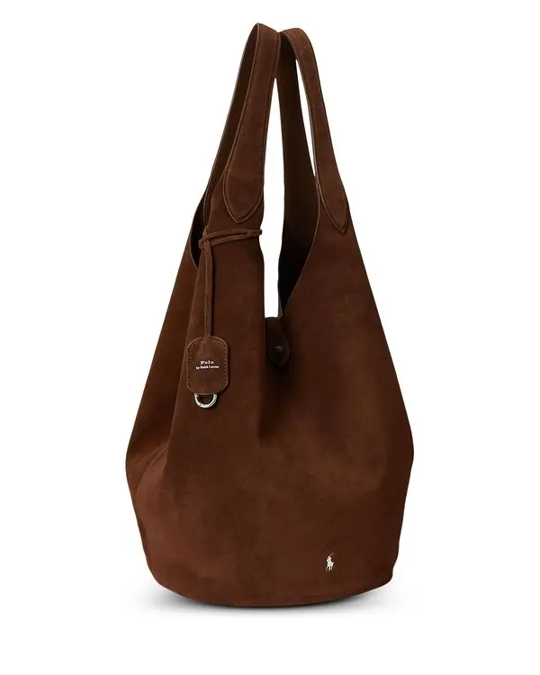 Polo Ralph Lauren Polo Play Large Suede Tote Bag